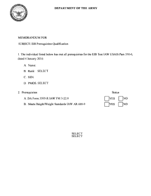 Fillable Online benning army 2 Prerequisites Status YES NO YES NO Fax ...