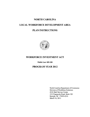 Fillable Online regionc LOCAL AREA PLAN MODIFICATION INSTRUCTIONS ...