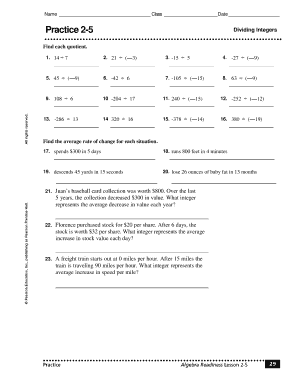 Fillable Online Name Class Date - Tracy Unified School District Fax Email Print - pdfFiller