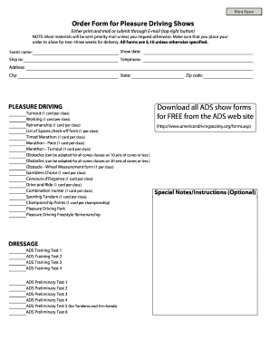 Fillable Online Download all ADS show forms for FREE from the ADS web ...