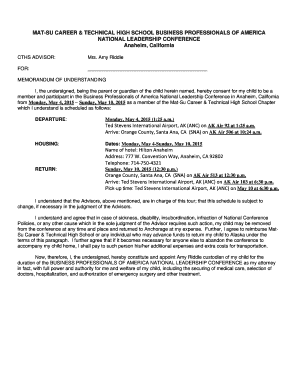 Fillable Online NLC Memo of Understanding and Power of Attorneydoc Fax Email Print - pdfFiller