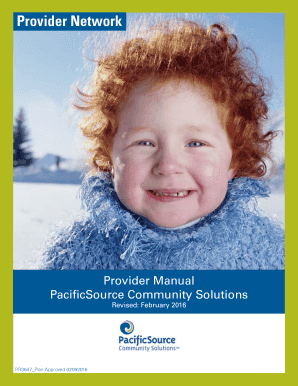 Fillable Online Provider Network - PacificSource Fax Email Print ...
