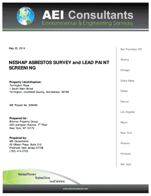 Fillable Online 329495 NESHAP Report Fax Email Print - pdfFiller