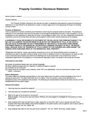 Fillable Online Property Condition Disclosure Statement - bccbrmlscomb ...