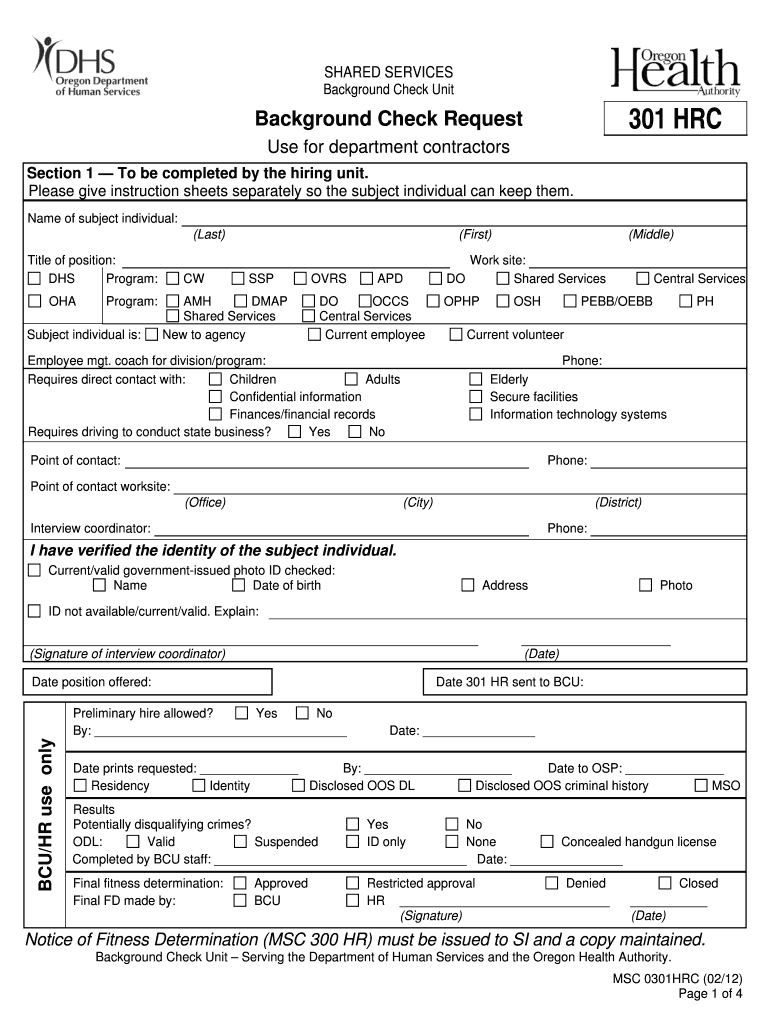 Fillable Online apps state or SHARED SERVICES Background Check Unit ...