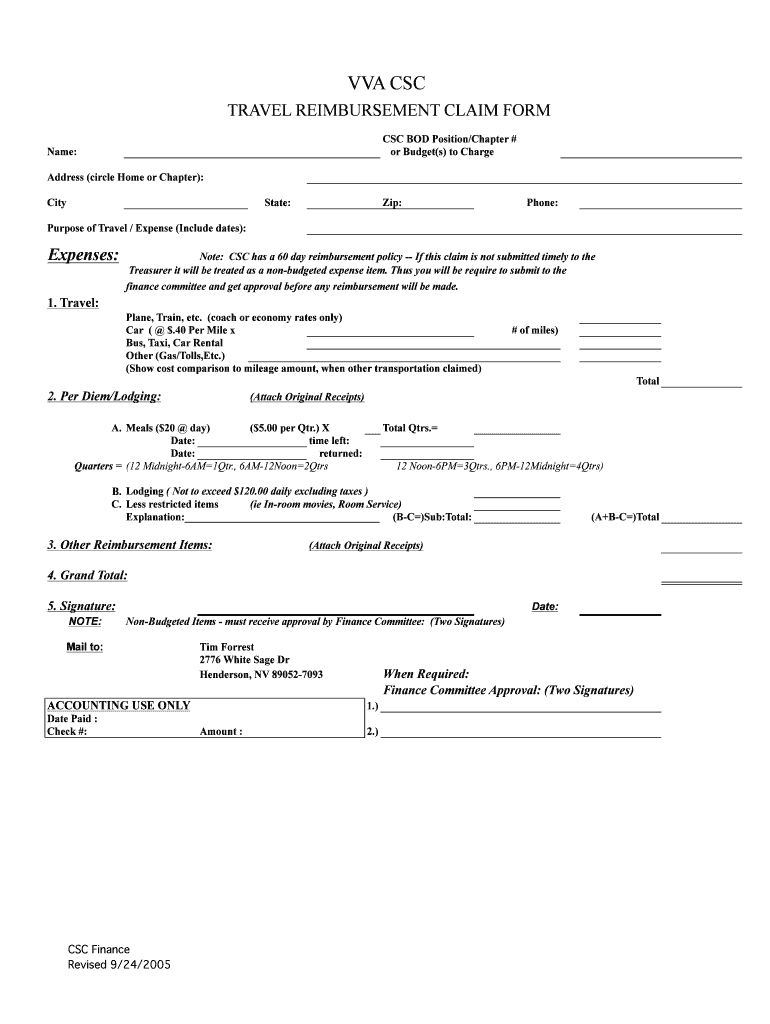 Fillable Online VVA CSC Fax Email Print - pdfFiller