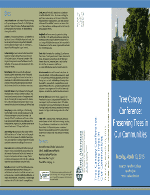 Fillable Online pgms Tree Canopy Conference Preserving Trees in Our ...