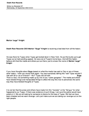 Fillable Online Death Row Records Fax Email Print - pdfFiller