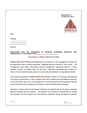 Fillable Online Attachment A Quotation Formatdoc Fax Email Print ...