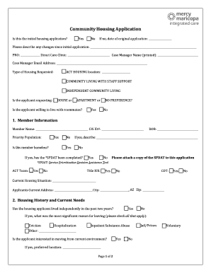 Fillable Online Community Housing Application - Mercy Maricopa ...