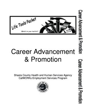 Fillable Online Career Advancement Promotion - coshastacaus Fax Email ...