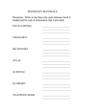 Fillable Online ENCYCLOPEDIA THESAURUS DICTIONARY Fax Email Print - pdfFiller