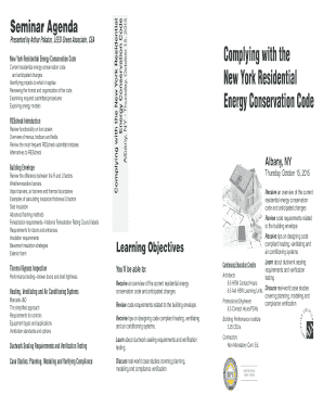 Fillable Online halfmoonseminars New York Residential Energy ...