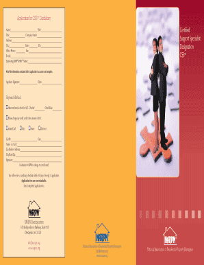 Fillable Online narpm Certified Support Specialist Designation - narpm ...