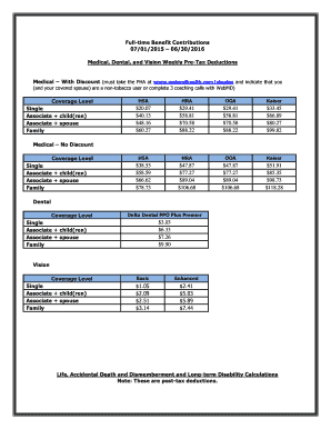 Fillable Online Specific premiums will be reflected on your Personal ...