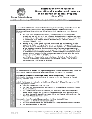 Fillable Online Declaration of Manufactured Home as Fax Email Print ...