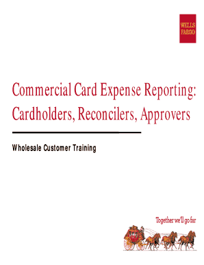 Fillable Online Commercial Card Expense Reporting Cardholders Fax Email ...