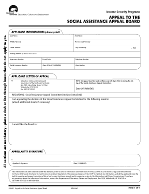 Fillable Online Income Security Programs Fax Email Print - pdfFiller