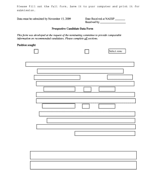 Fillable Online naesp Prospective Candidate Data Form - NAESP Fax Email ...