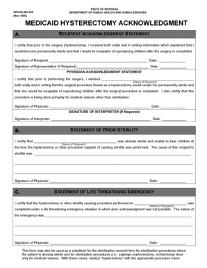 Fillable Online HysterectomyForm.fm Fax Email Print - pdfFiller