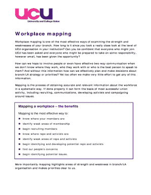 Fillable Online Mapping a workplacethe benefits Fax Email Print - pdfFiller