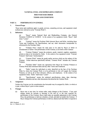 Fillable Online NATIONAL STEEL AND SHIPBUILDING COMPANY MRO PURCHASE ...