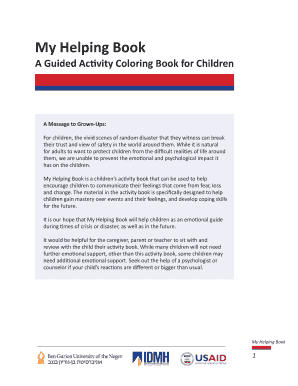 Fillable Online My Helping Book Fax Email Print - pdfFiller