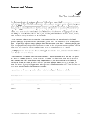 Fillable Online Consent and Release - campaignforactionorg Fax Email ...