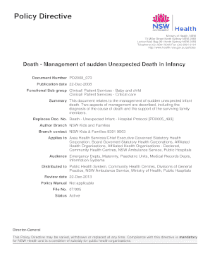 Fillable Online Death - Management of sudden Unexpected Death in ...