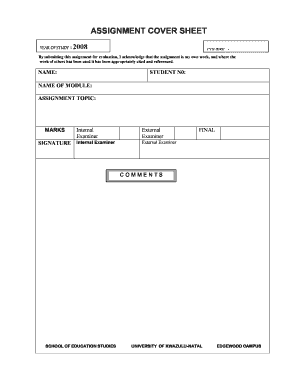 Fillable Online By submitting this assignment for evaluation, I acknowledge that the assignment ...