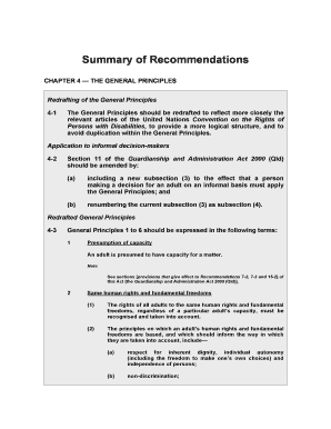 Fillable Online Summary of Recommendations Fax Email Print - pdfFiller