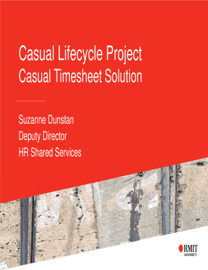 Fillable Online Casual Lifecycle Project Fax Email Print - pdfFiller