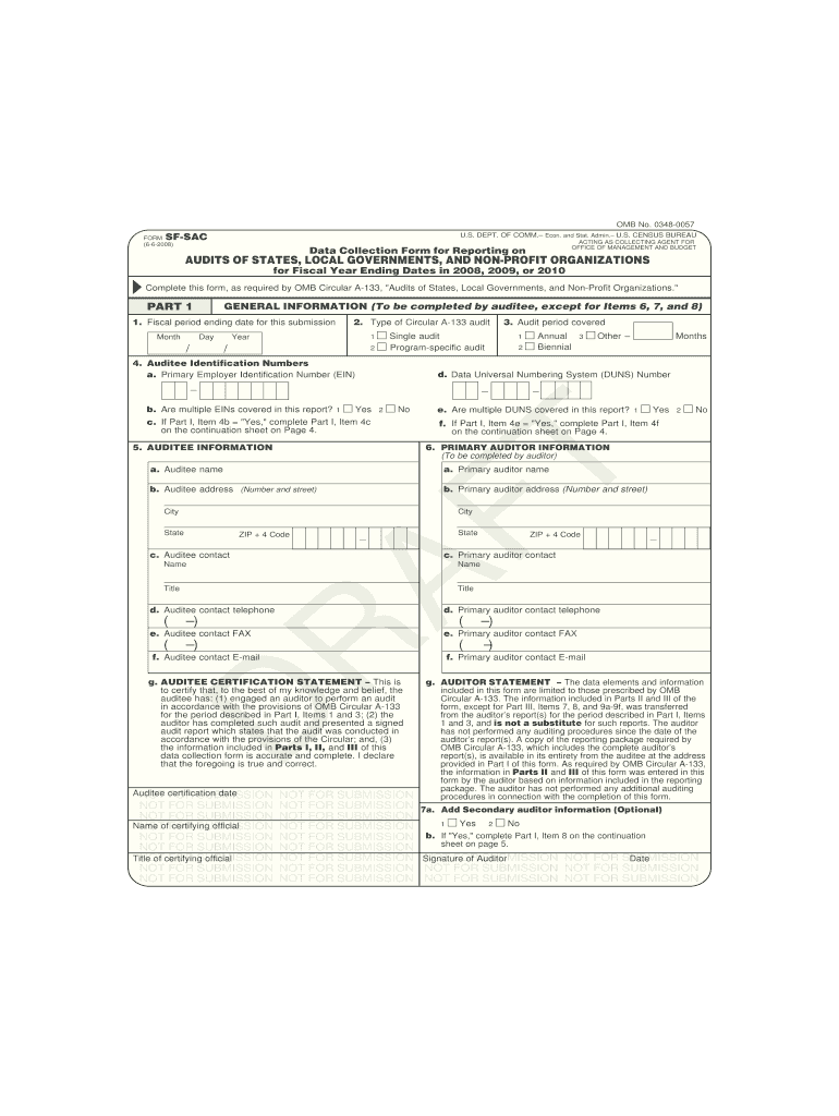 Fillable Online georgewbush-whitehouse archives SF SAC. SF SAC Fax ...