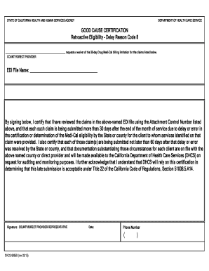 Fillable Online Retroactive Eligibility - Delay Reason Code 8 Fax Email ...