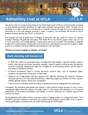 Fillable Online astro ucla Astronomy Live - astro ucla Fax Email Print - pdfFiller