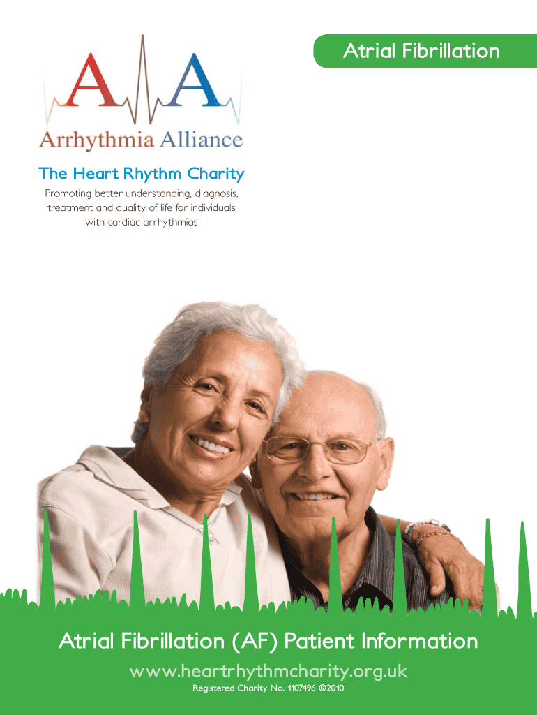 Fillable Online heartrhythmcharity org Atrial Fibrillation AF Patient ...