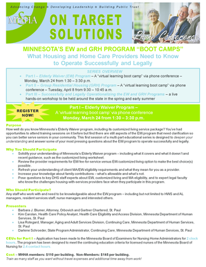 Fillable Online leadingagemn MINNESOTAS EW and GRH PROGRAM BOOT CAMPS ...