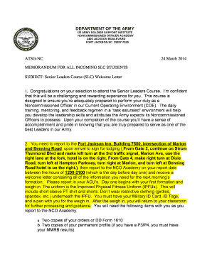 Fillable Online US ARMY SOLDIER SUPPORT INSTITUTE Fax Email Print ...