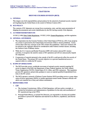Fillable Online DEFENSE COURIER DIVISION (DCD) Fax Email Print - pdfFiller