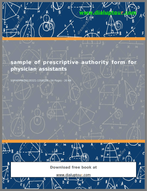 Fillable Online Sample Of Prescriptive Authority Form For Physician ...
