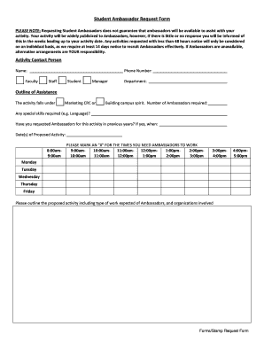 Fillable Online crc losrios Student Ambassador Request Form - CRC Fax ...
