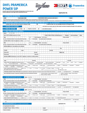 Fillable Online 111219557-Power SIP-Form - DHFL 051015 Fax Email Print ...