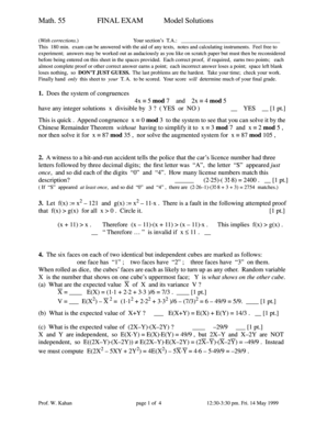 Math 55 Final Exam - Fill Online, Printable, Fillable, Blank | pdfFiller