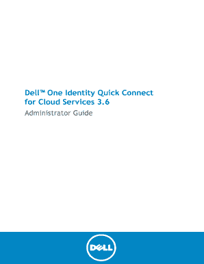Fillable Online Dell One Identity Quick Connect Fax Email Print - pdfFiller