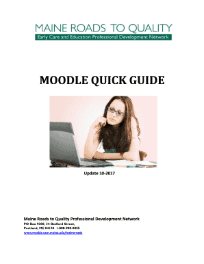 Fillable Online MOODLE QUICK GUIDE Fax Email Print - pdfFiller