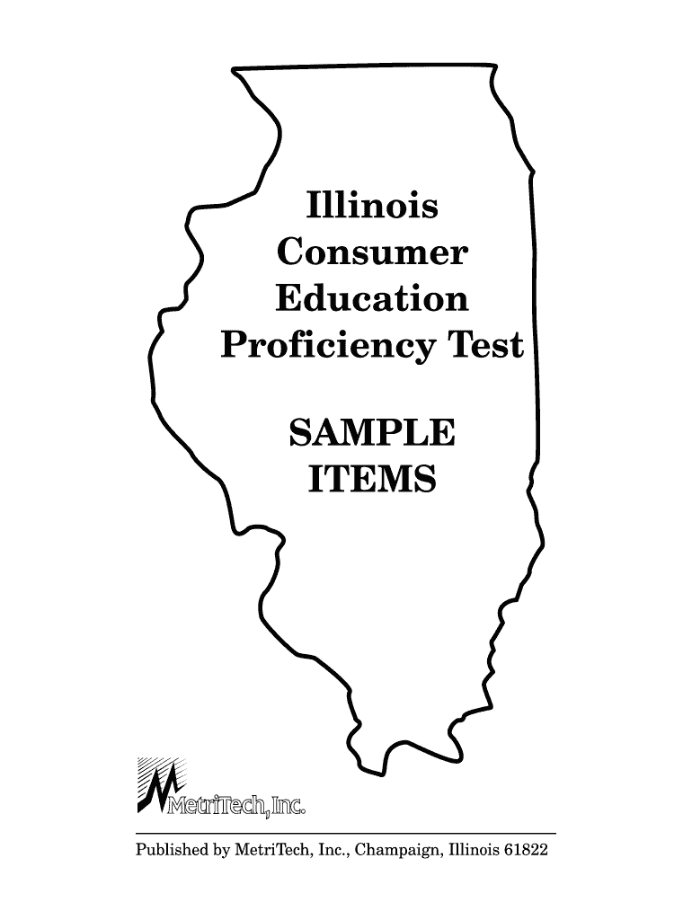 Illinois Consumer Education Proficiency Test SAMPLE ITEMS: Fill out ...