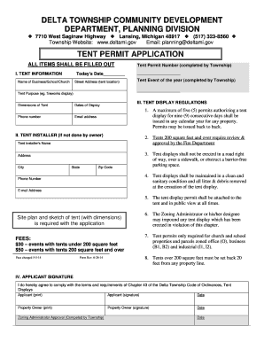 Fillable Online deltami DELTA TOWNSHIP COMMUNITY DEVELOPMENT DEPARTMENT ...