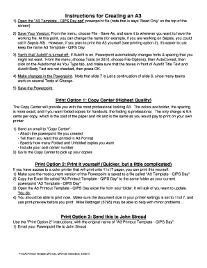 Fillable Online Instructions for Creating an A3 Fax Email Print - pdfFiller
