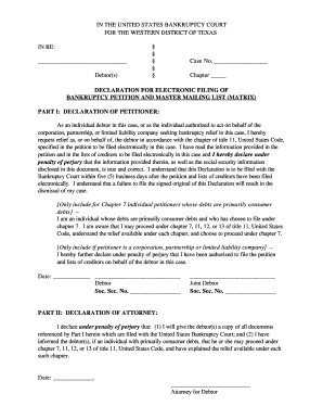 Fillable Online txwb uscourts IN THE UNITED STATES BANKRUPTCY COURT ...