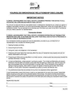 Fillable Online Transaction Broker - bYourIgloocomb Fax Email Print ...